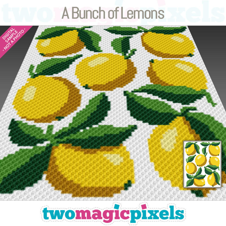 A Bunch of Lemons C2C graph, SC graph, cross stitch graph by Two Magic ...